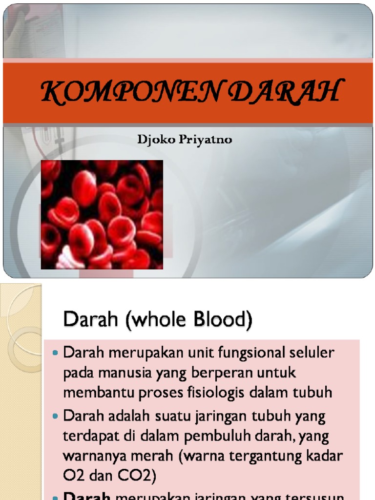 Komponen Darah | PDF