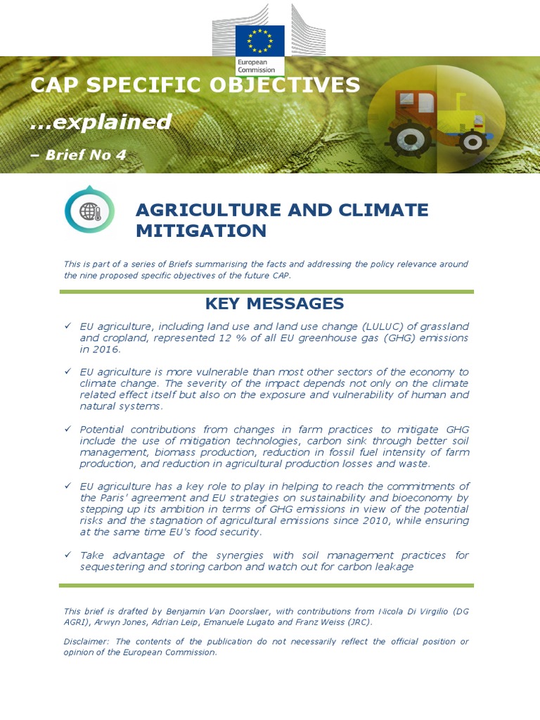 Explained: Cap Specific Objectives | PDF | Climate Change Mitigation ...
