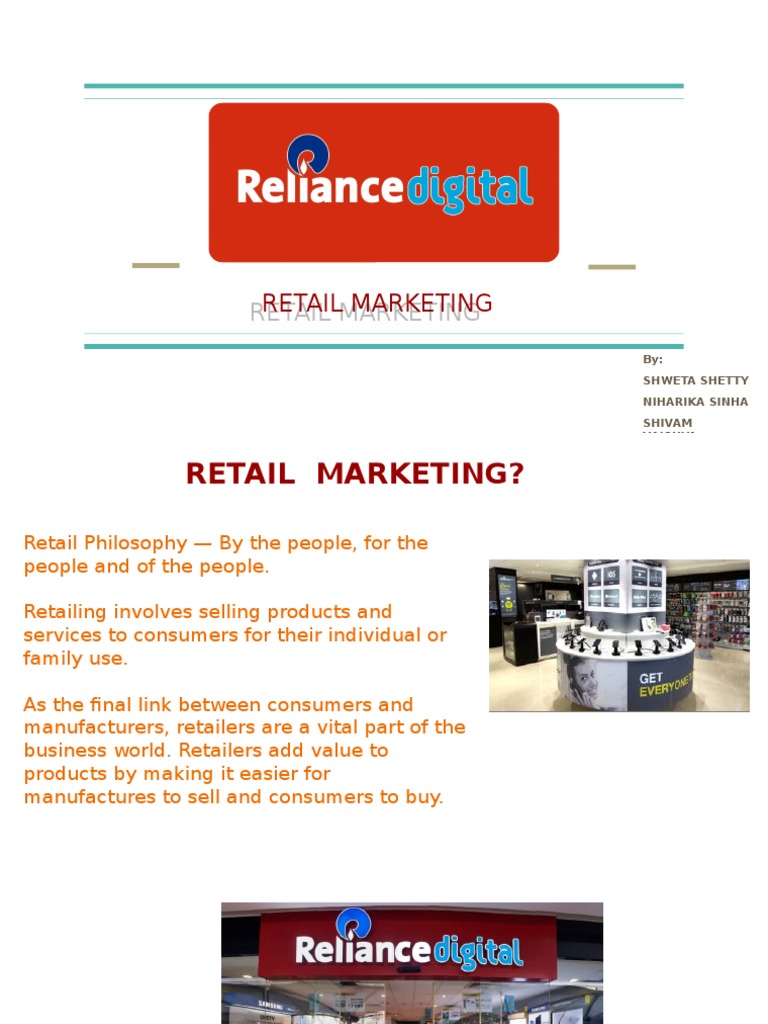 of Reliance Digital | PDF | Retail | Business Economics