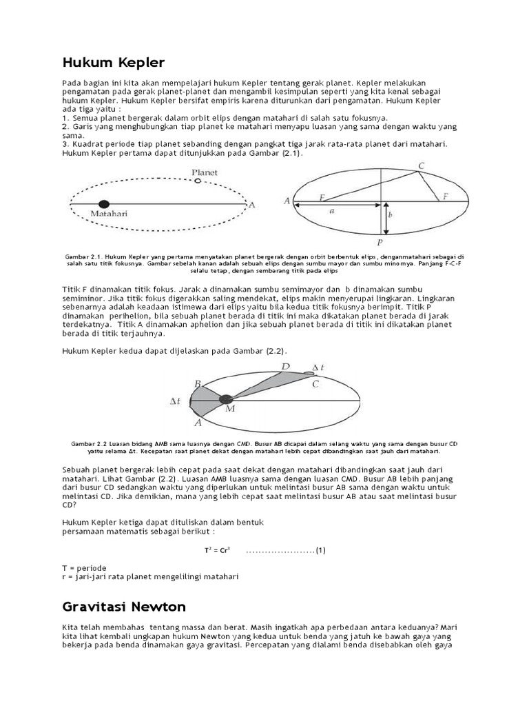 Hukum Kepler | PDF