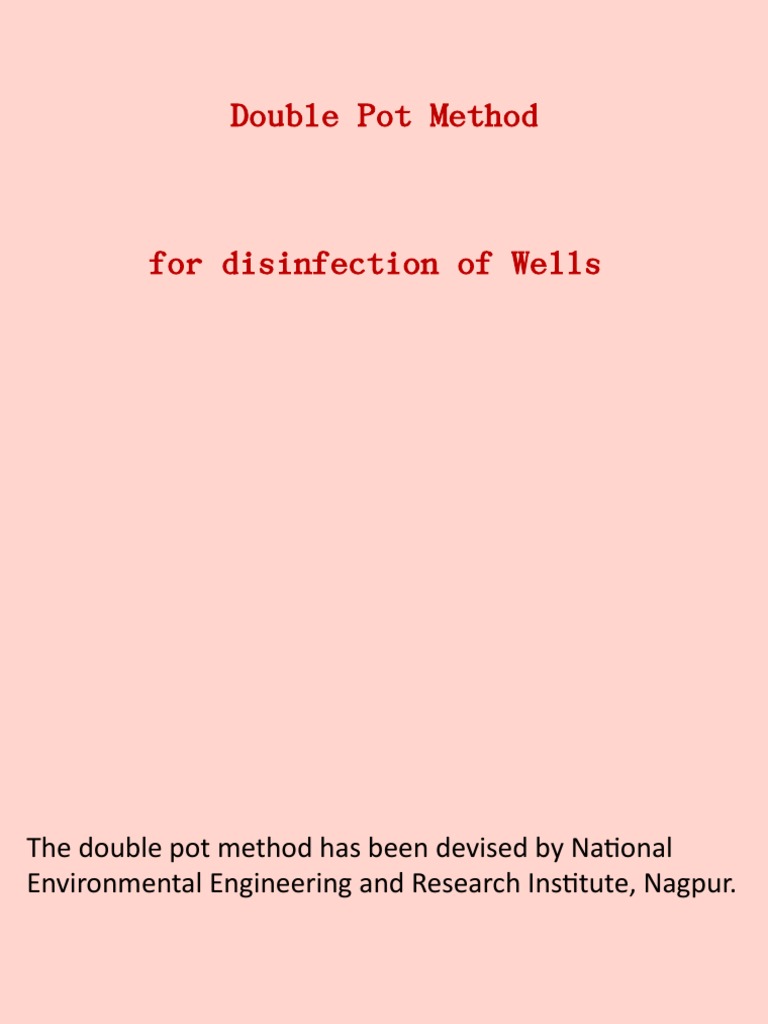 Double Pot Method | PDF