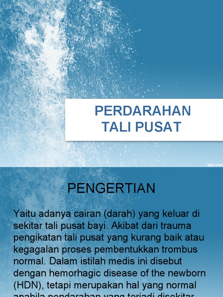 Perdarahan Tali Pusat | PDF | Kesehatan Holistik