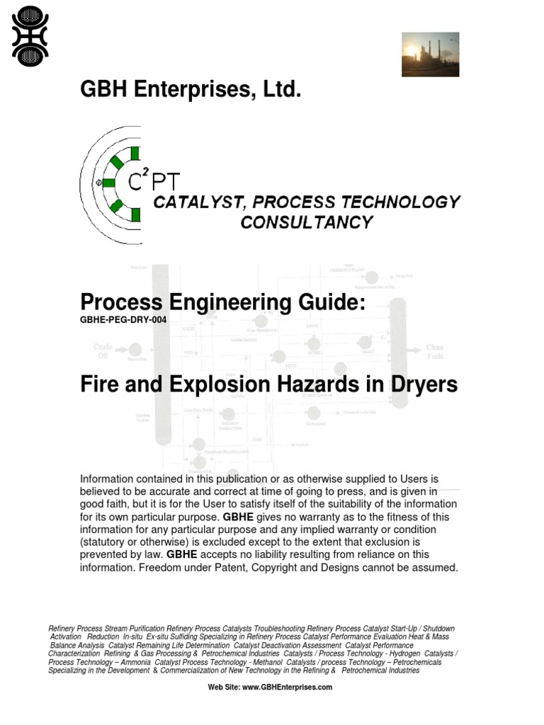 Fire and Explosion Hazards in Dryers PDF | PDF | Combustion | Oil Refinery