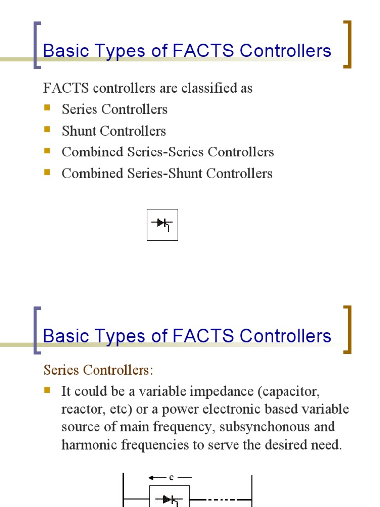 Basic Types of FACTS Controllers | PDF | Ac Power | Power Electronics