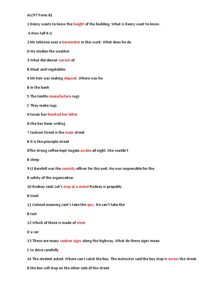 ALCPT Form 81 | Download Free PDF | Nature | Nature