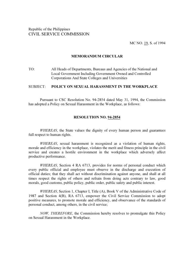 Republic Act 7877 Irr | Sex | Violence