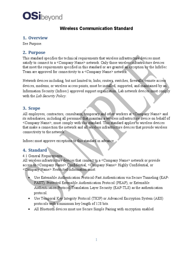 Overview: Wireless Communication Standard | Download Free PDF ...