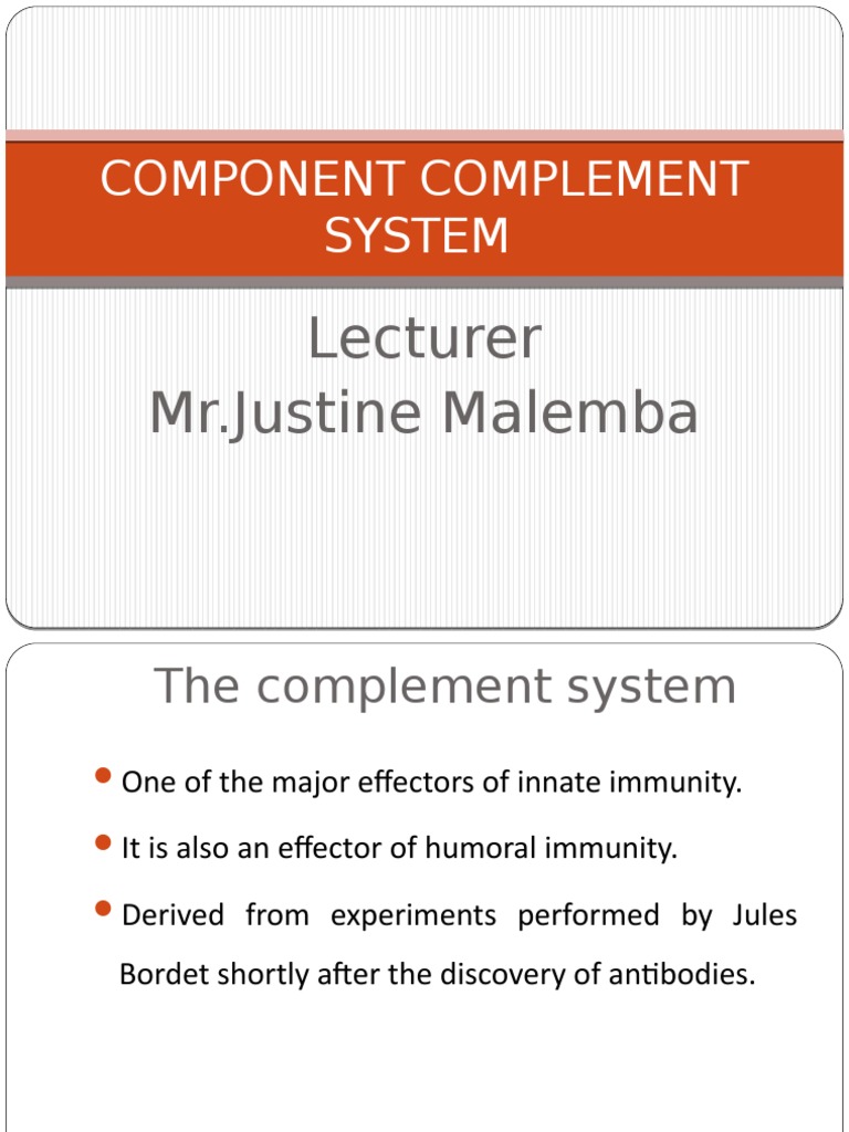 Understanding the Complement System | PDF | Complement System | Immune System