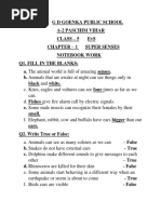 Evs Worksheet Lesson - 5 | PDF