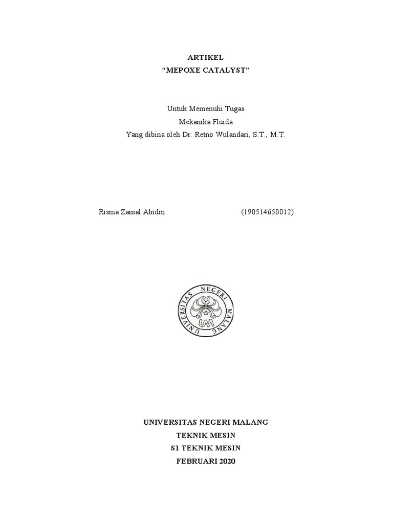 Mepoxe Catalyst | PDF