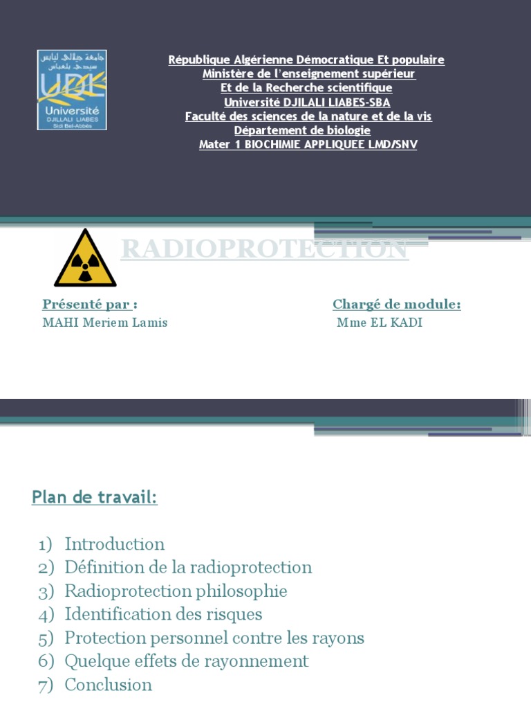 Radioprotection | PDF | Irradiation | Radioactivité