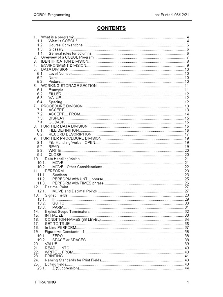 COBOL | PDF | Computer Programming | Computer Program