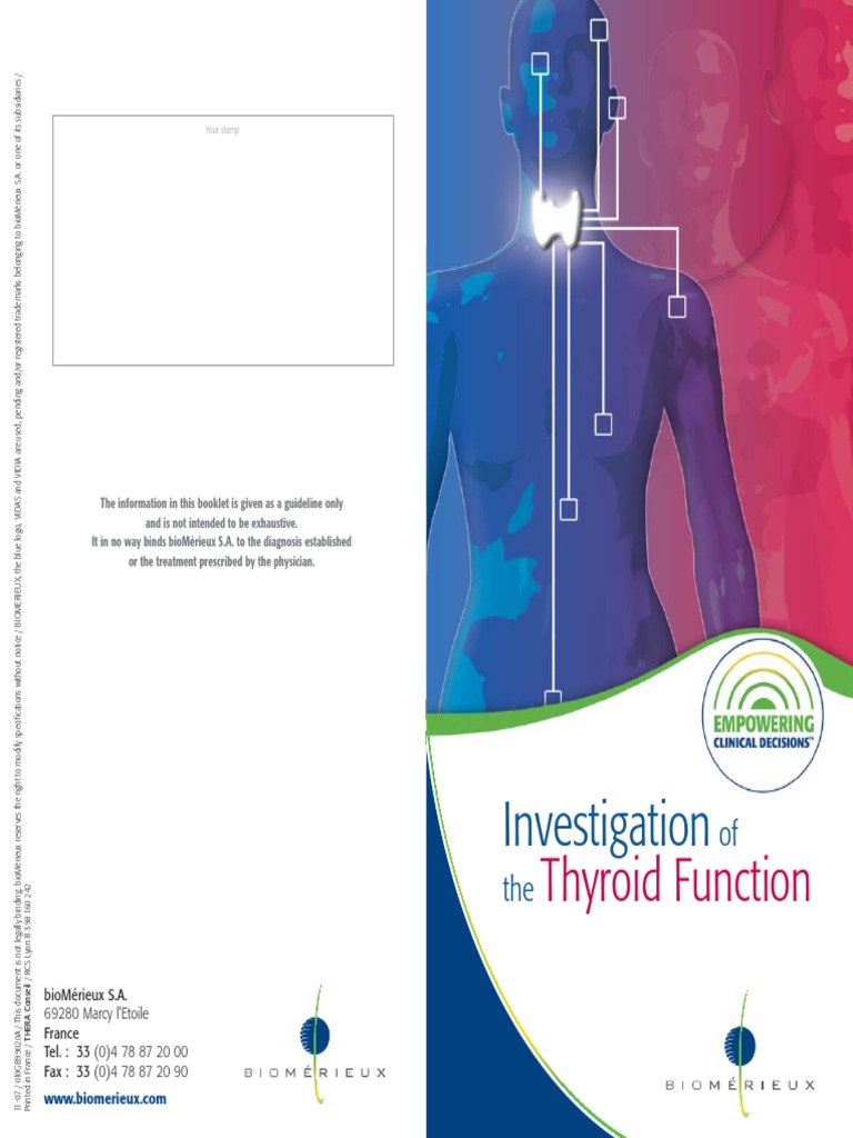 Livret Thyroid GB 04 | PDF | Thyroid Stimulating Hormone | Hypothyroidism