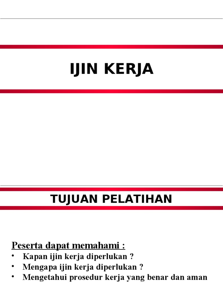 Panduan Lengkap Izin Kerja Aman | PDF | Bisnis | Teknologi & Rekayasa