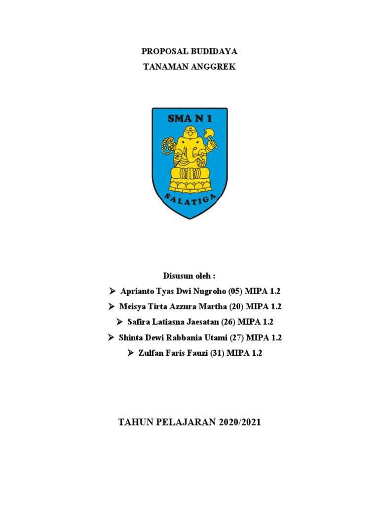 Proposal Budidaya Tanaman Anggrek Rev | PDF