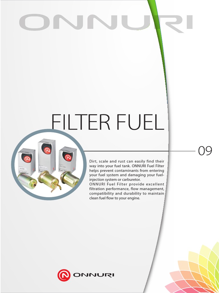 Каталог топливных фильтров ONNURI | PDF | Motor Vehicle | Sedans