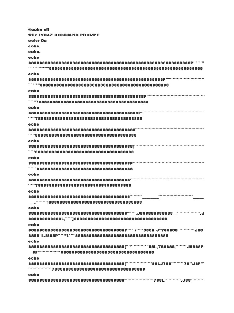 Anonymous CMD Bash Art Script | PDF | System Software | Microsoft Software