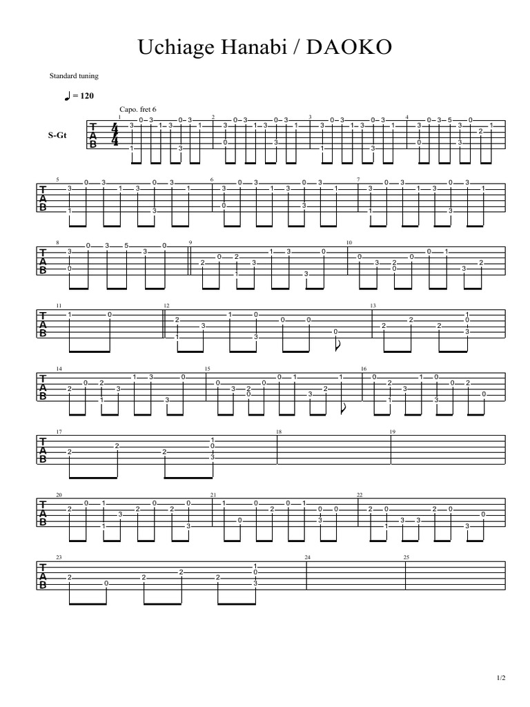 Uchiage Hanabi DAOKO PDF | Download Free PDF | European Musical ...