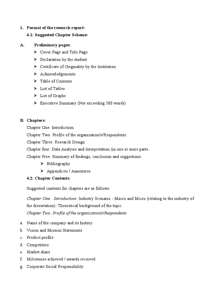 Dissertation Report Format | PDF | Thesis | Citation