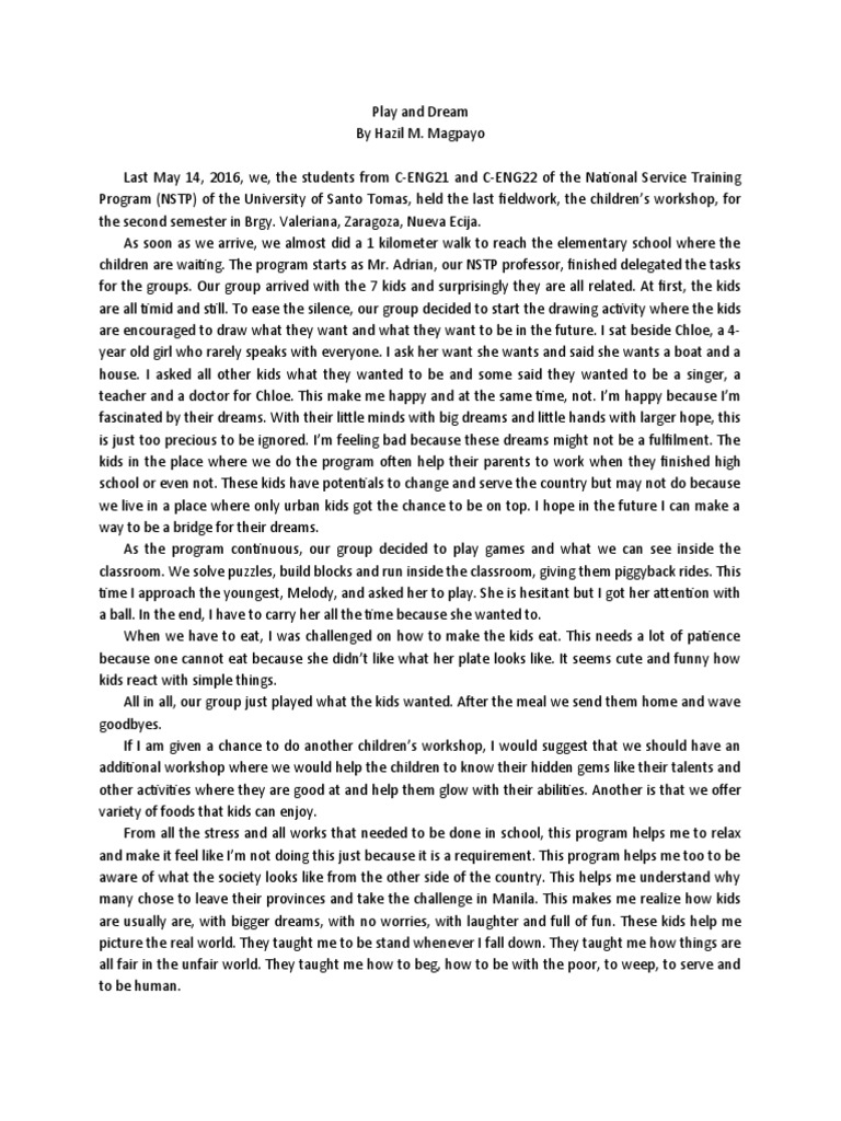 Fieldwork 2 Article | PDF