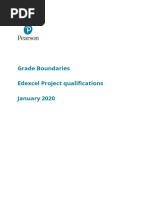 Edexcel EPQ Grade Boundaries 2025 | PDF