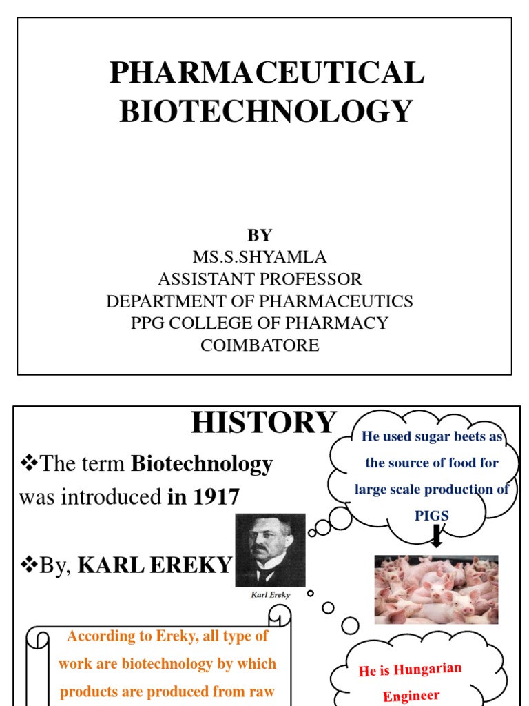 History and Applications of Pharma Biotechnology | PDF | Biotechnology ...