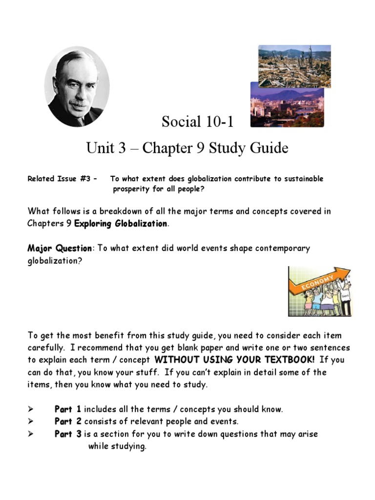 Social 10-1 Unit 3 - Chapter 9 Study Guide: Major Question: To What ...