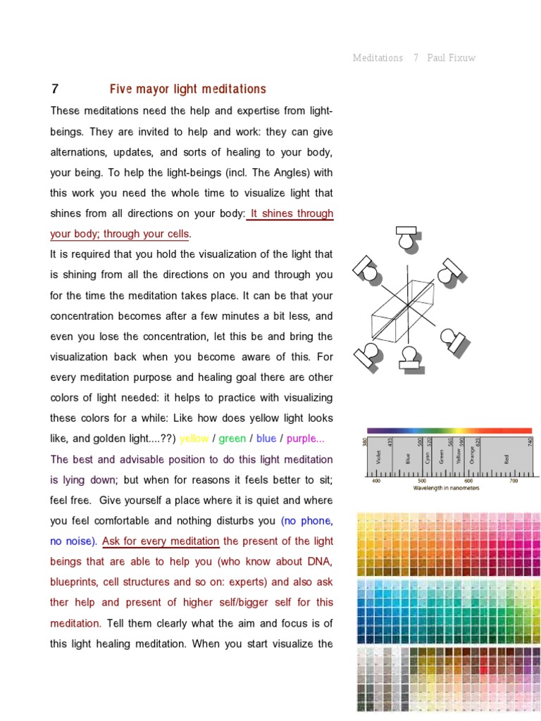 7 Light Meditation PDF | PDF | Meditation | Color