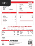 MobileBill Airtel Format | PDF | Invoice | Cheque