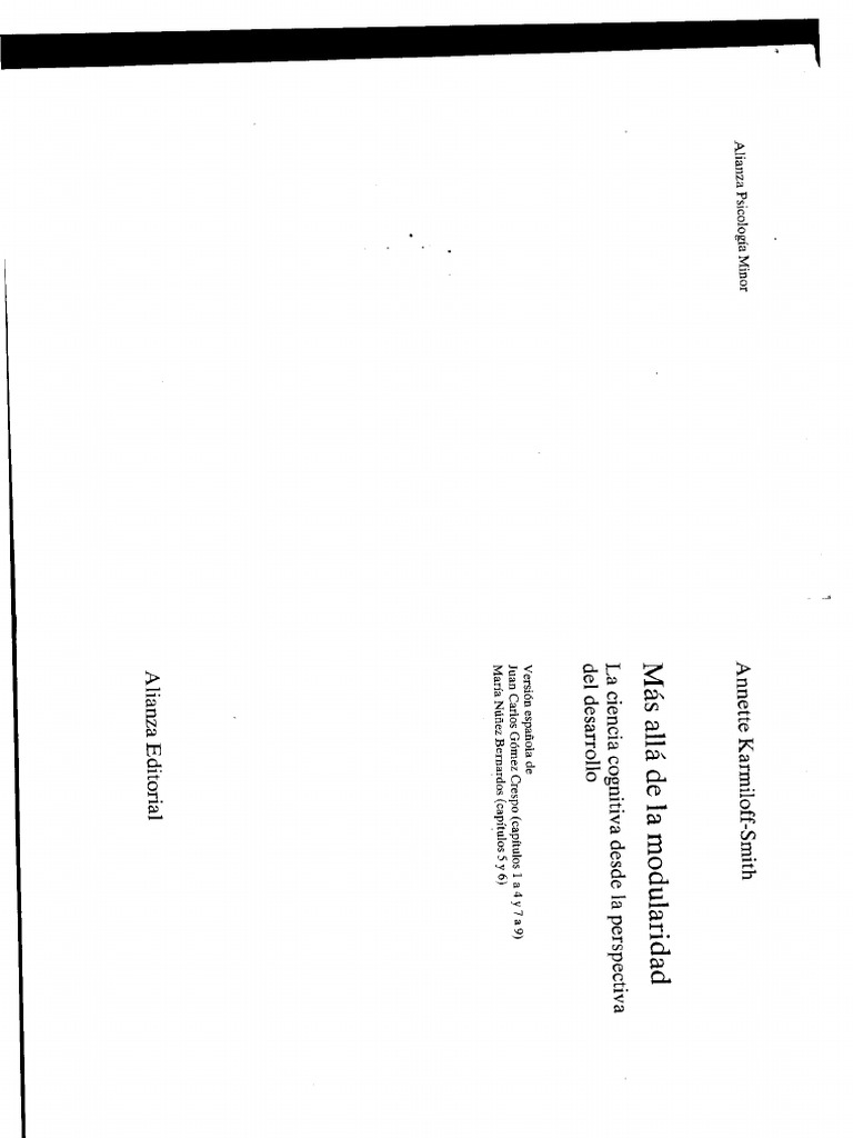 Karmiloff Smith - El Desarrollo Tomado en Serio | PDF