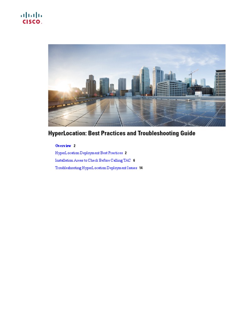 B HyperLoc Best Practices and Troubleshooting Guide | PDF | Wireless ...