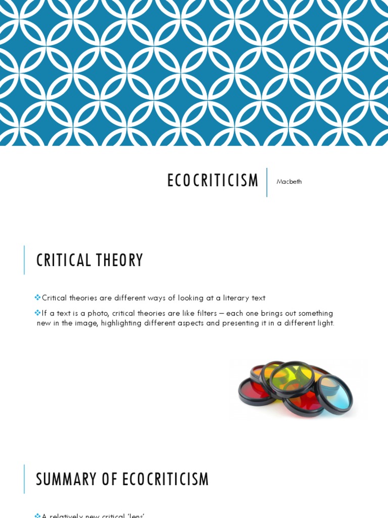 Ecocriticism Explained | PDF | Macbeth | Ecocriticism
