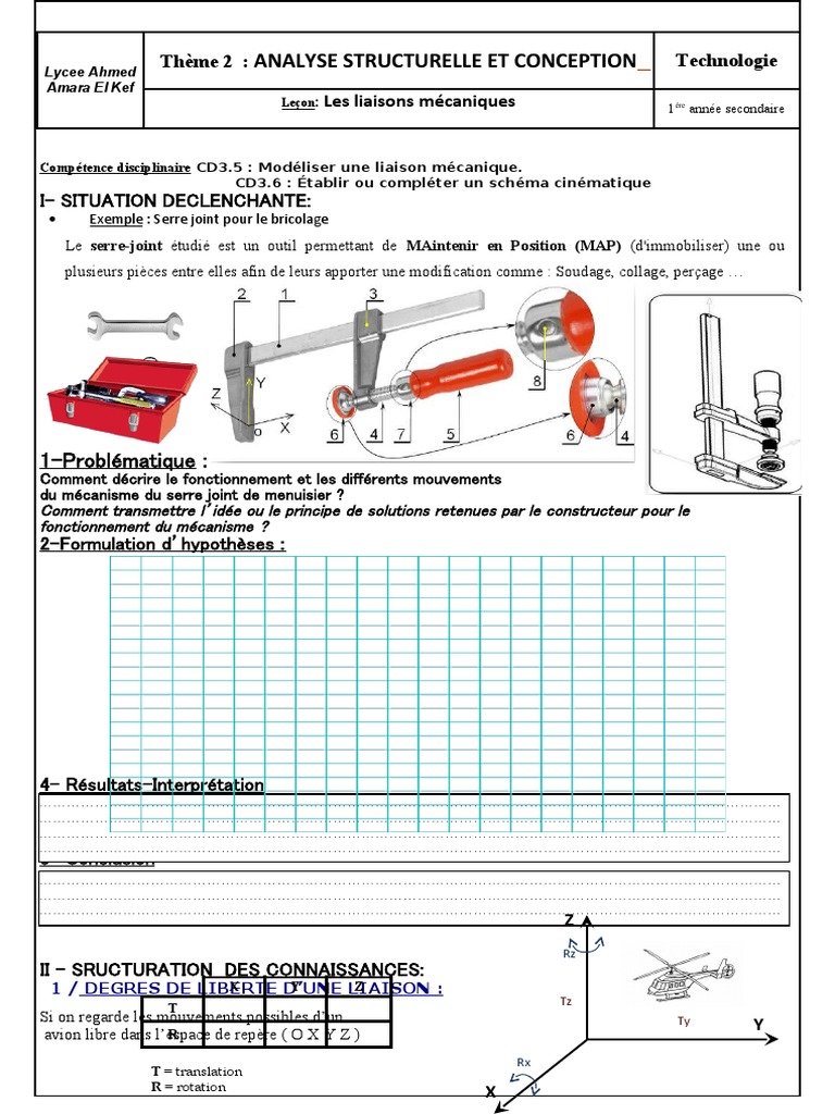 Cours Liaisons | PDF | Mécanique newtonienne | Ingénierie des systèmes