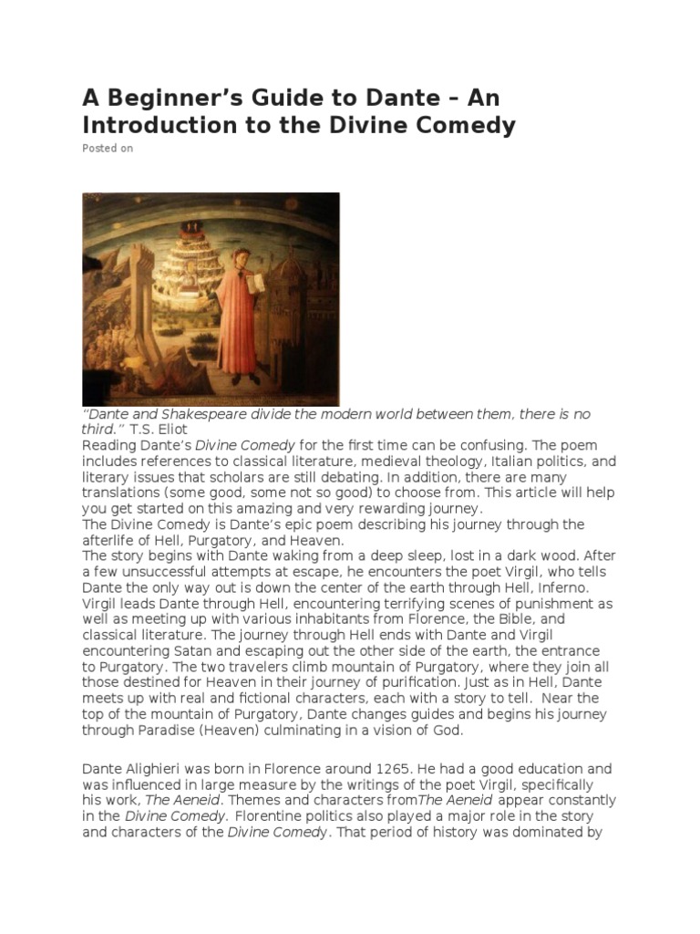 A Beginner's Guide To Dante - An Introduction To The Divine Comedy ...