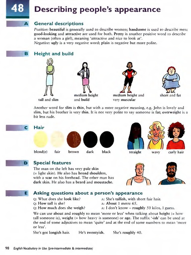 Describing People Appearance | PDF