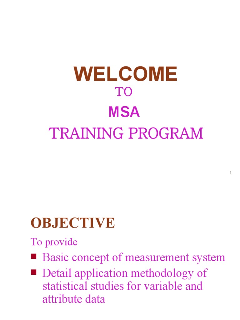Measurement Systems Analysis Training: A Comprehensive Guide to ...