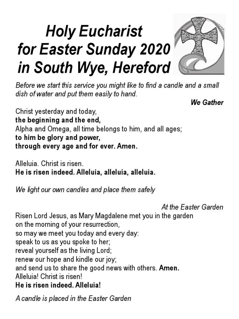 Easter Day Eucharist 2020 OoS | PDF | God The Father | John The Baptist