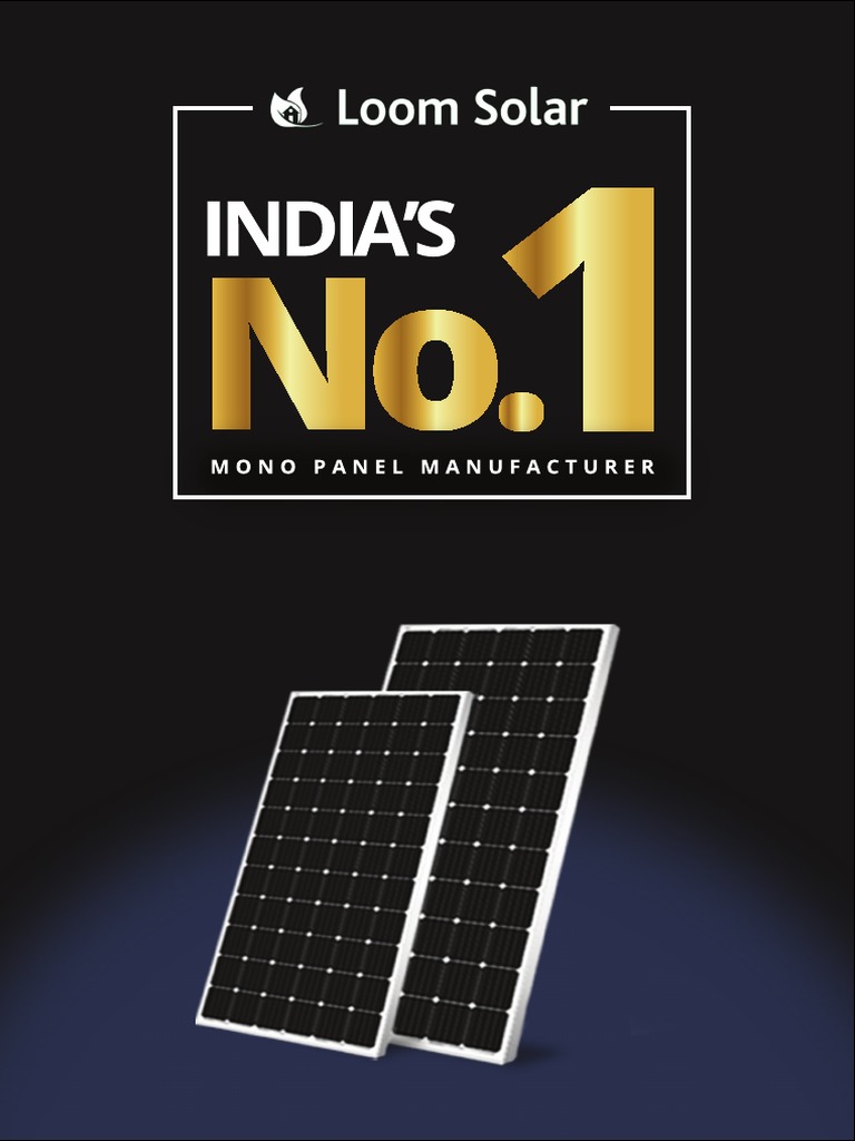 Loom Solar Catalouge | PDF | Solar Panel | Solar Power