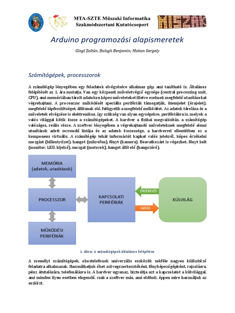 Arduino Programozási Alapismeretek | PDF