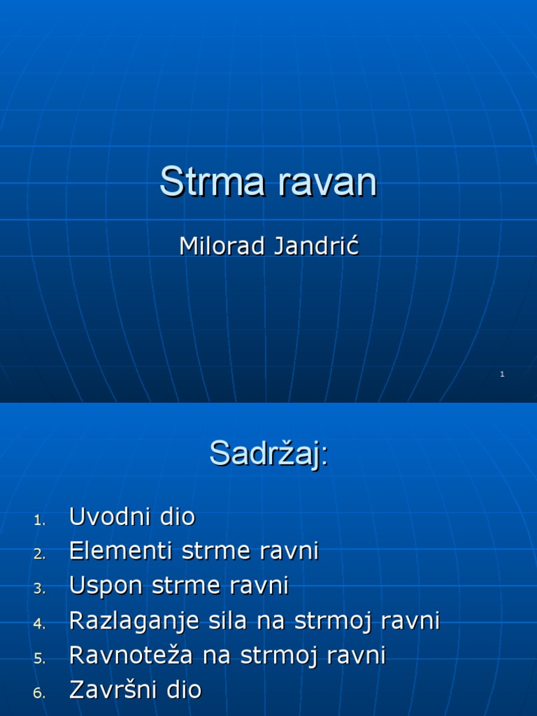 Strma Ravan | PDF
