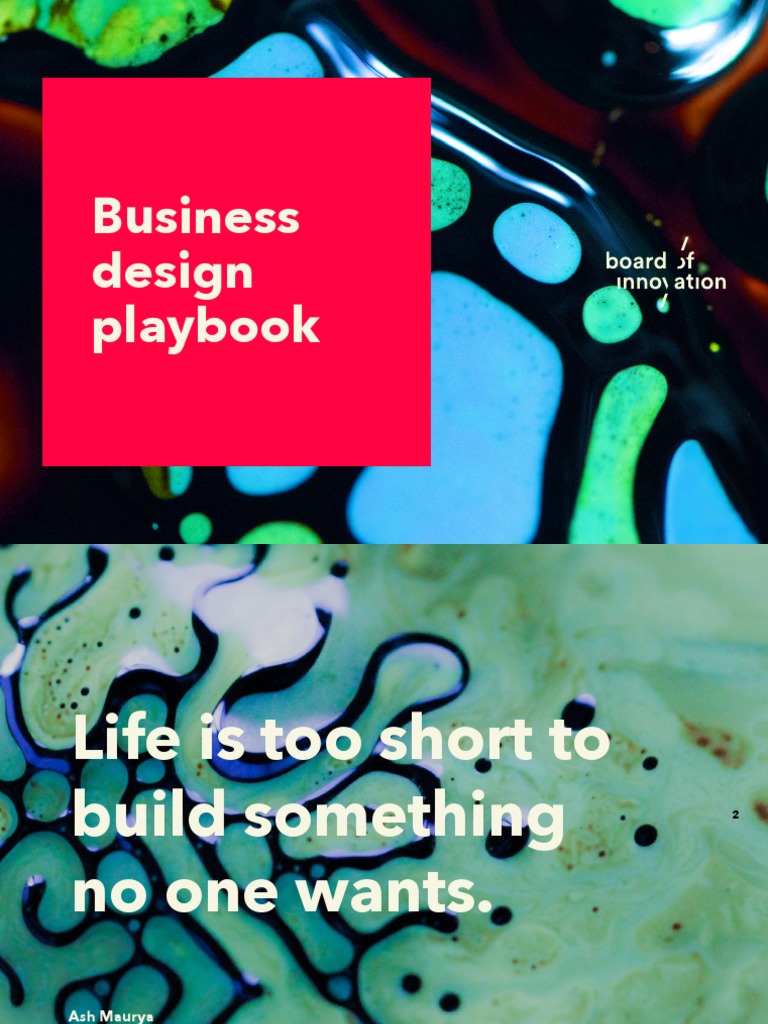 Business Design Playbook | PDF | Lean Startup | Innovation