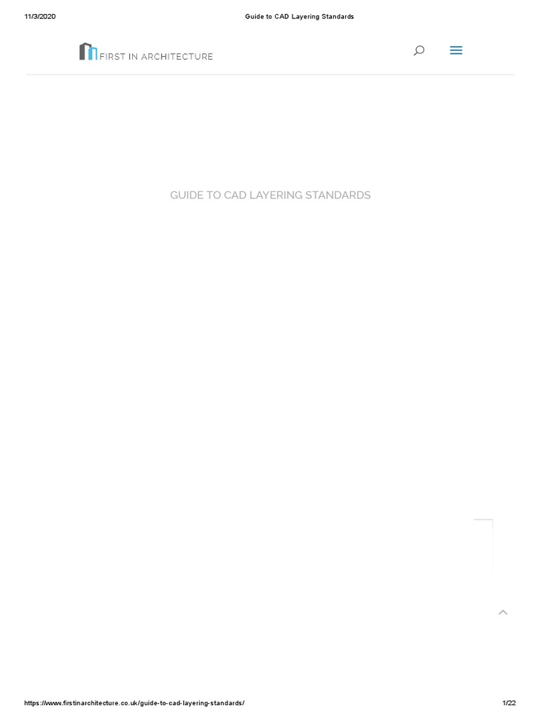 Guide To CAD Layering Standards | PDF | Computer Aided Design | Auto Cad