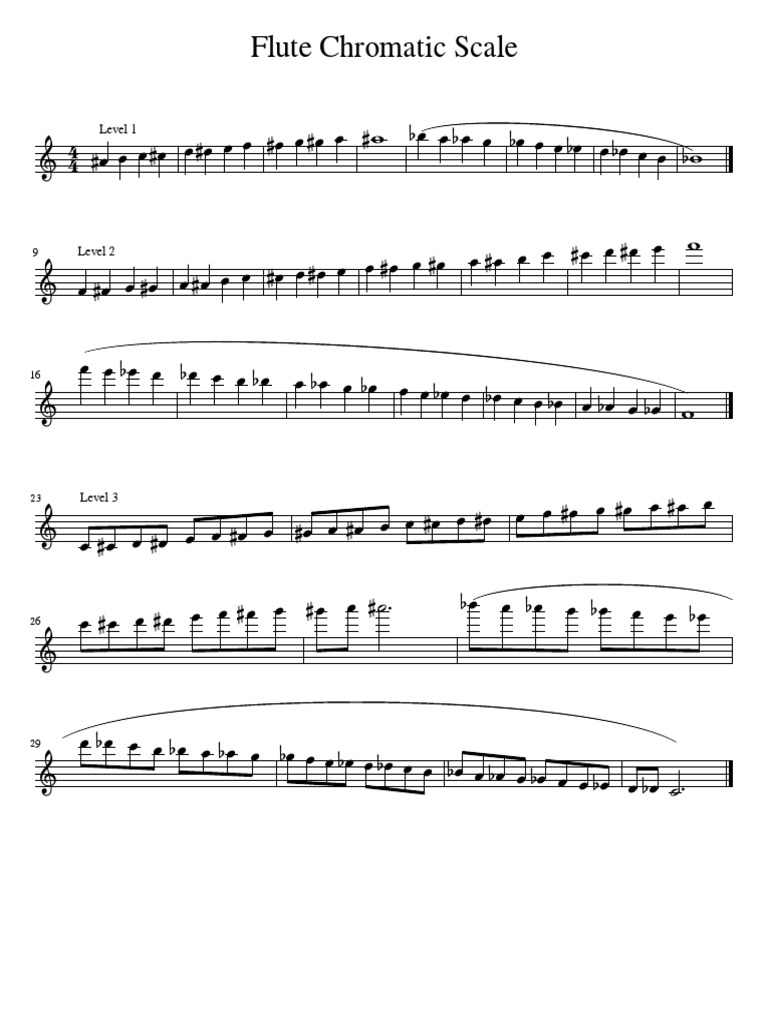 Flute Chromatic Scale | PDF