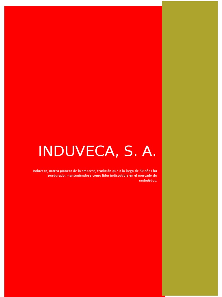 Induveca S. A | PDF | Publicidad | Leche