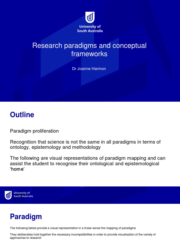 Research Paradigms and Conceptual Frameworks | PDF | Conceptual ...