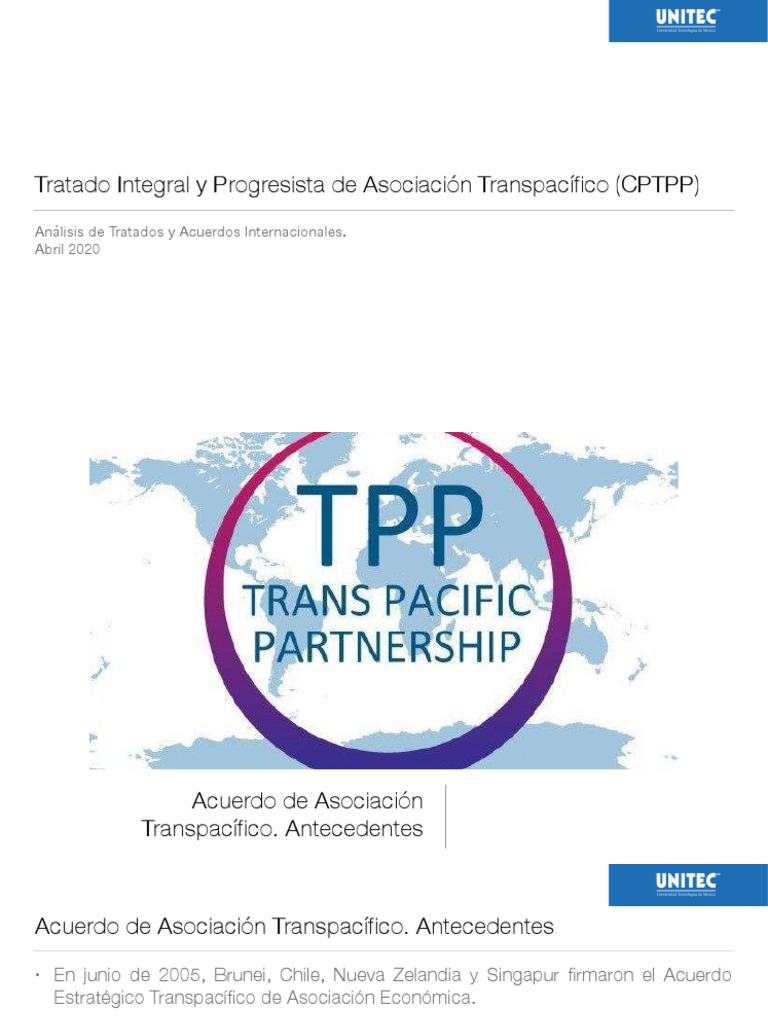 Análisis del CPTPP y comercio de México | PDF | Acuerdo de Asociación ...