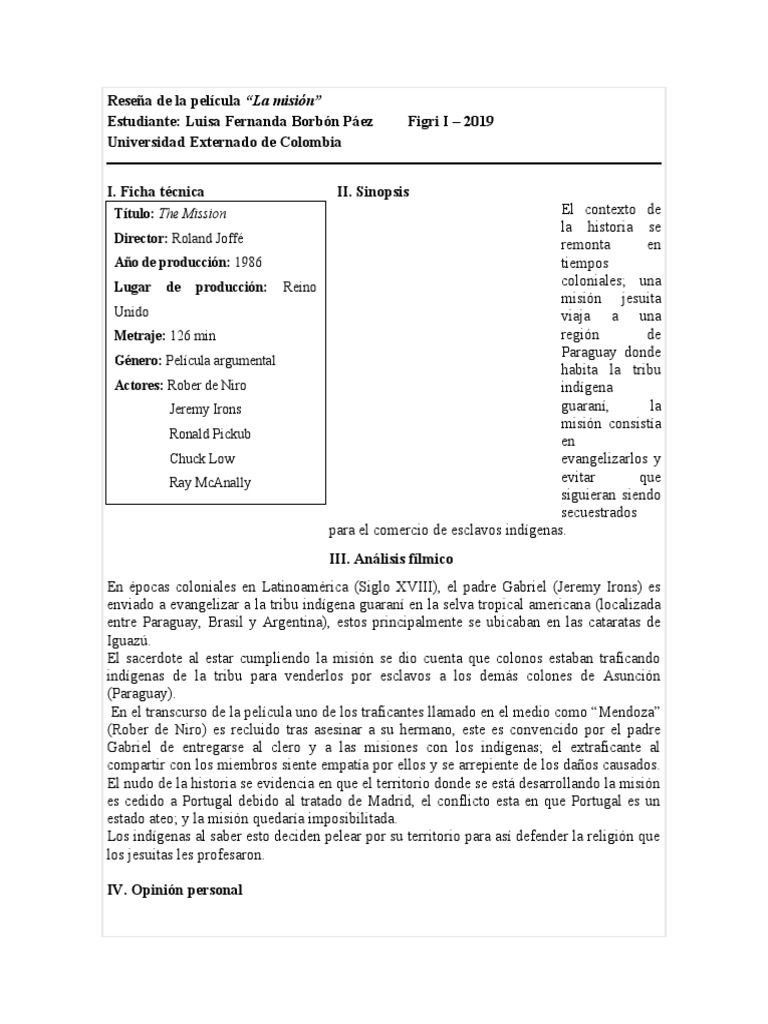 Reseña de La Película | PDF