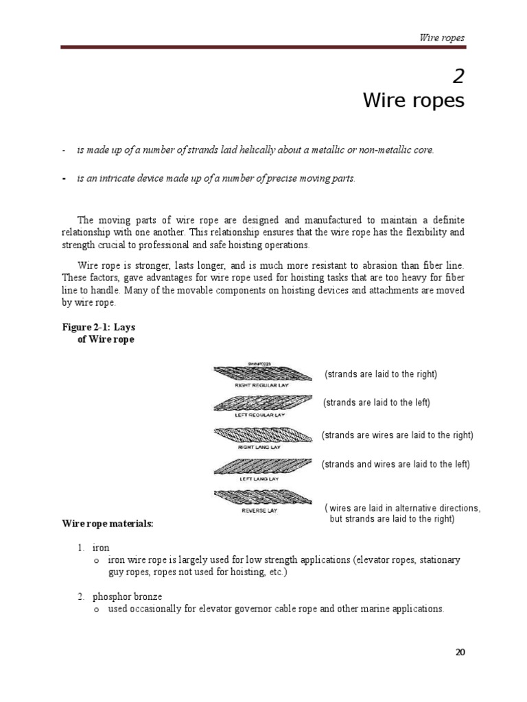 Wire Ropes Guide | PDF | Wire | Rope