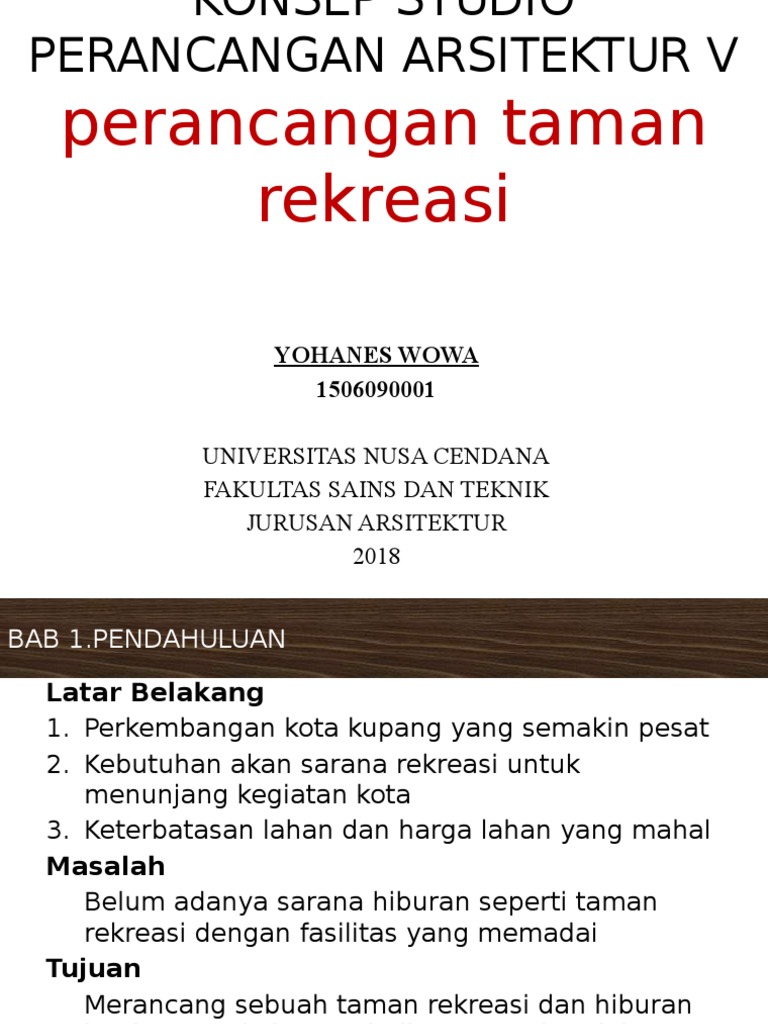 Konsep Studio Perancangan Arsitektur V | PDF