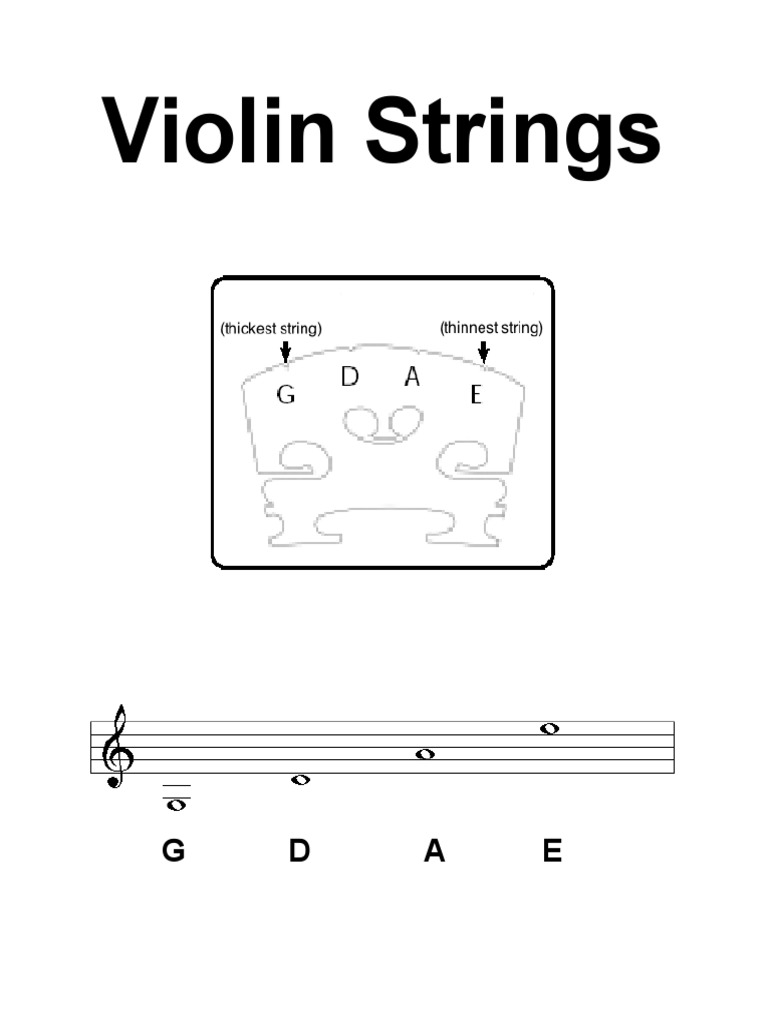 Violin Strings: G D A E | PDF